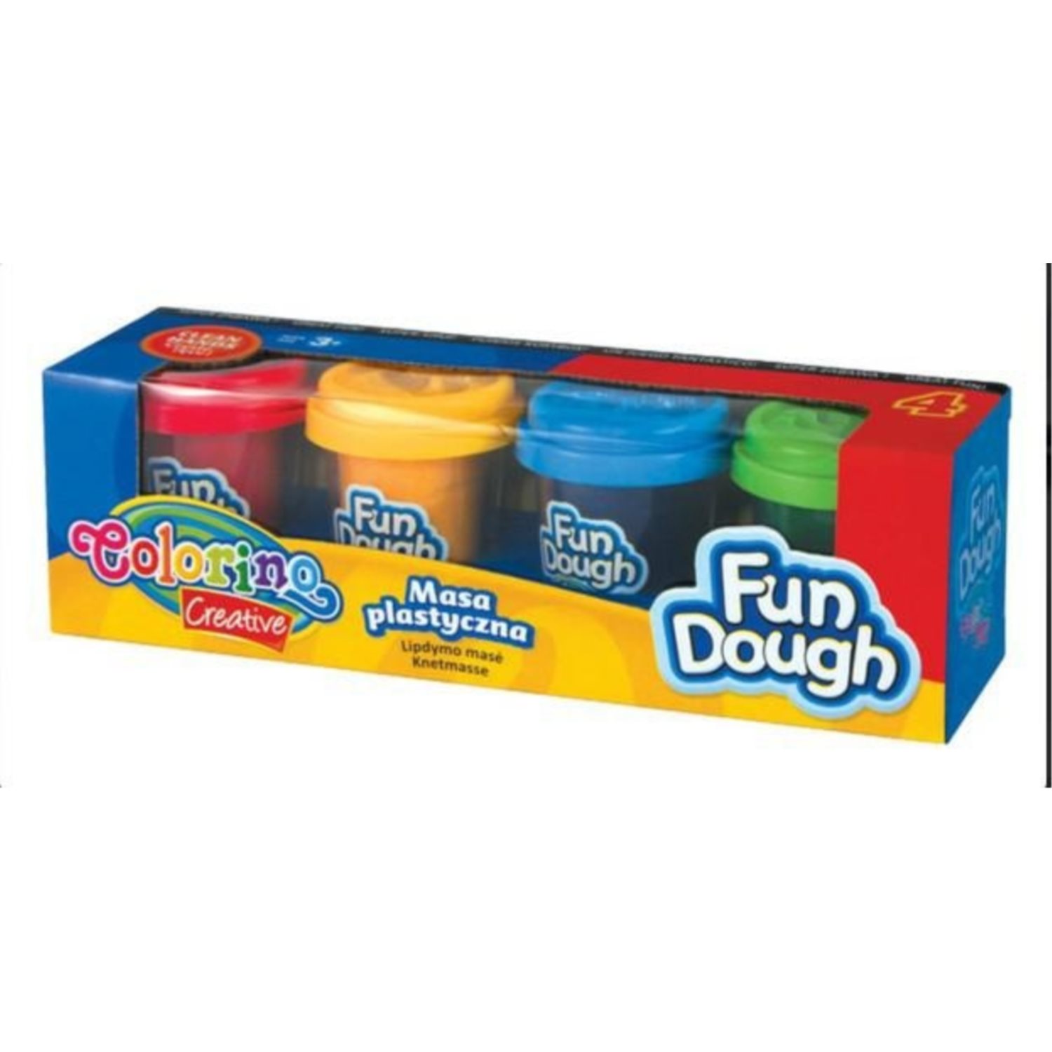 Ciastolina 4kol neon - Artykuły biurowe, poligrafia - COMPSET